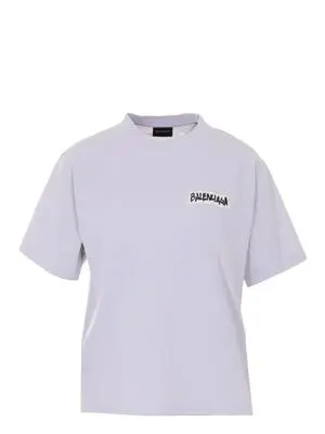Balenciaga Masking Tape Medium Fit T-shirt - Gray