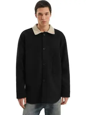 1989 STUDIO Shirt-jacket In Wool - Blue