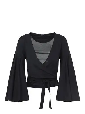 Jacquemus Le Cache Coeur Ventadou Top - Black