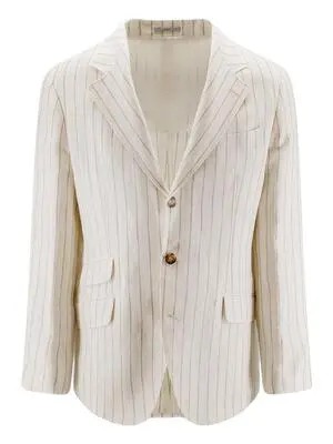 Brunello Cucinelli Linen Blazer - Multicolor