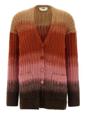 Fendi Vanisé Knit Cardigan - Multicolor