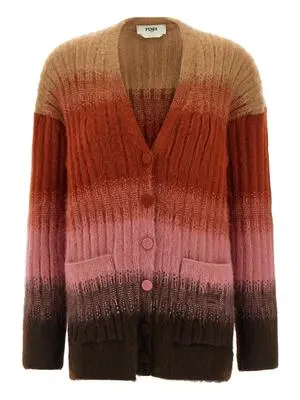 Fendi Vanisé Knit Cardigan - Multicolor
