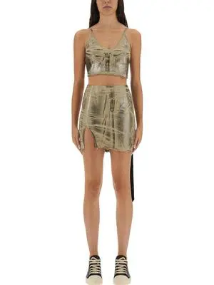 Rick Owens Minimal Crop Top - Cream