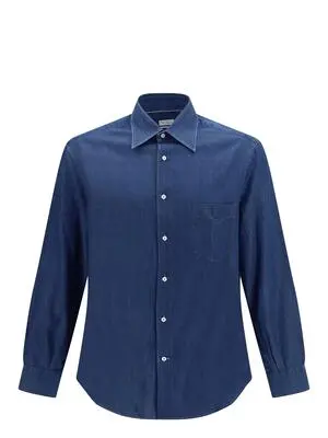 Brunello Cucinelli Lightweight Denim Shirt - Blue