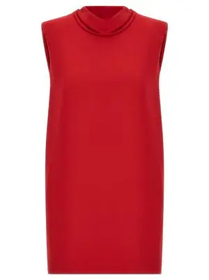 Valentino Garavani Silk Cady Couture Dress - Red