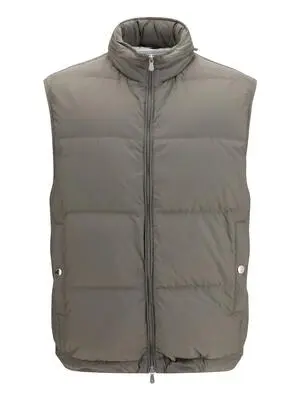 Brunello Cucinelli Sleeveless Padded Gilet - Gray