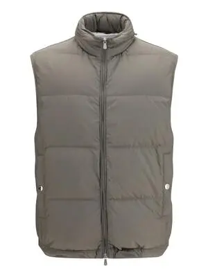 Brunello Cucinelli Sleeveless Padded Gilet - Gray