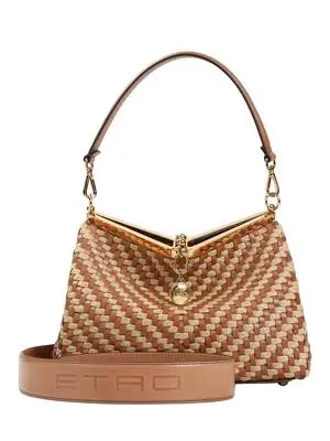 Etro Etro Vela M Rafia Shoulder Bag Women Multicolor