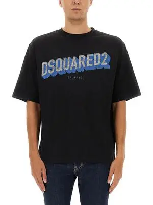 Dsquared2 T-shirt With Logo - Black