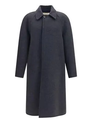 Valentino Garavani Wool Overcoat - Gray