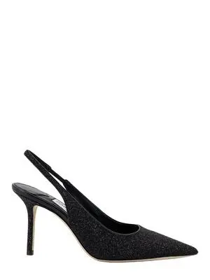 JIMMY CHOO Glitter Pumps - Black