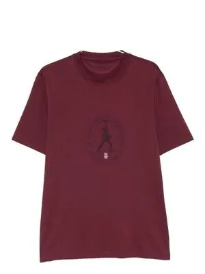 Brunello Cucinelli Logo Cotton T-shirt - Multicolor