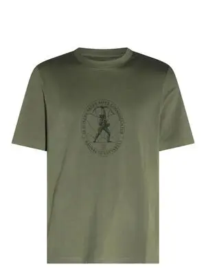 Brunello Cucinelli Logo Cotton T-shirt - Multicolor