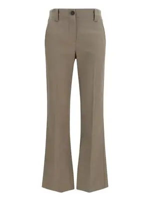 Brunello Cucinelli Slim Flared Pants - Brown