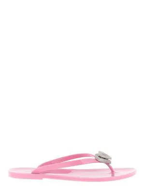 Mach & Mach Double Heart' Sandals - Pink