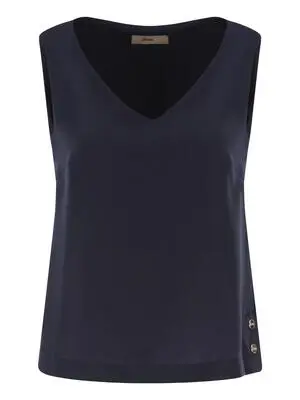 Herno V-neck Top - Blue