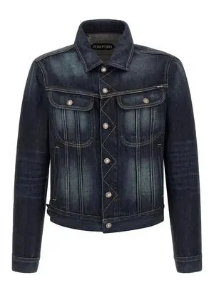 TOM FORD Selvedge Icon Denim Jacket - Blue