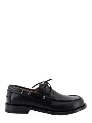 Dior Leather Loafers - Black
