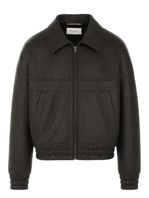 Saint Laurent Balloon Leather Blouson - Black