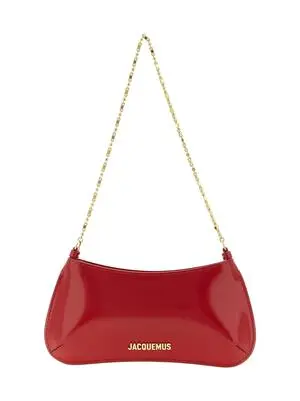 Jacquemus Le Petit Bisou Chaîne' Shoulder Bag - Red