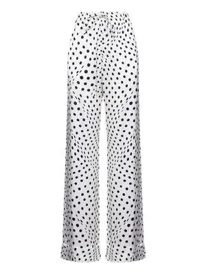 Stella McCartney Polka Dot Viscose Oversized Trousers - Multicolor