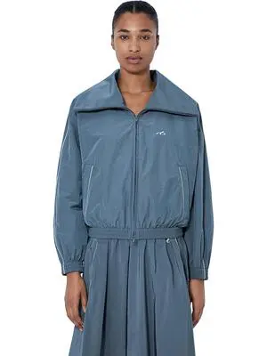 Balenciaga High Collar Tracksuit Jacket - Gray