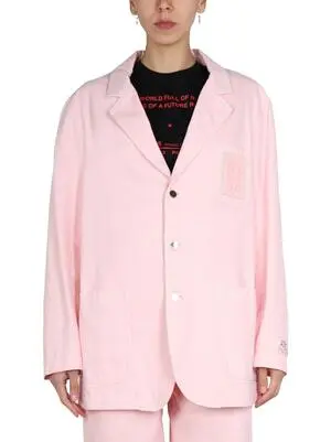 Raf Simons Logo Patch Jacket - Pink