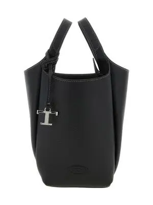 TOD'S T Timeless Mini Bucket Bag - Black
