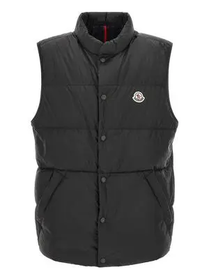 Moncler Tuquerouye Quilted Puffer Vest - Black
