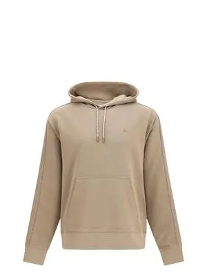 Burberry Check Hoodie With Drawstrings - Green