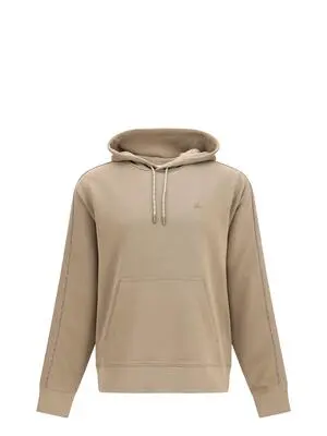 Burberry Check Hoodie With Drawstrings - Green