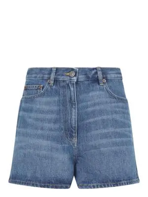 Valentino Garavani Denim Shorts - Blue