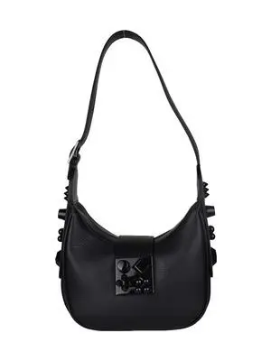 CHRISTIAN LOUBOUTIN Grained Leather Carasky Handbag - Black