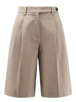 Brunello Cucinelli BRUNELLO CUCINELLI Cotton And Linen Shorts Multicolor