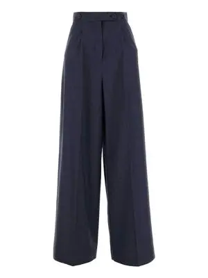Givenchy Wool Palazzo Pant - Blue