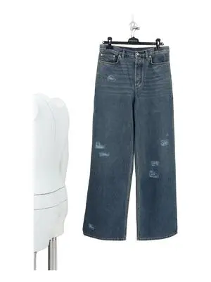 Dior Denim Destroyed Pant - Blue