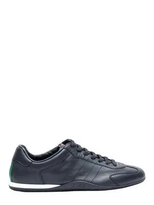 Gucci Leather Shift Sneakers - Black