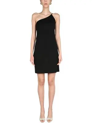 Dsquared2 Asymmetrical One-shoulder Dress - Black