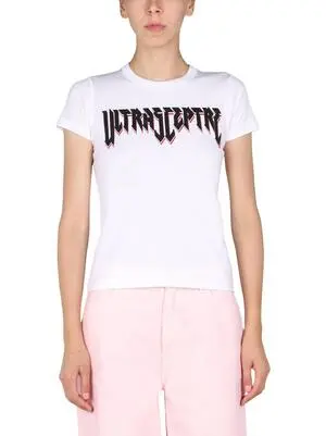 Raf Simons Logo Print T-shirt - White