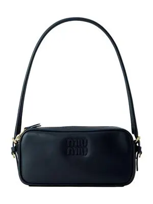 Miu Miu Leather Shoulder Bag - Black