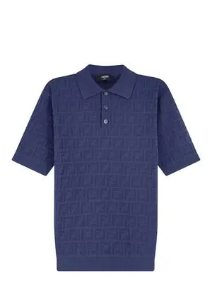 Fendi Ff Cotton Polo Shirt - Multicolor