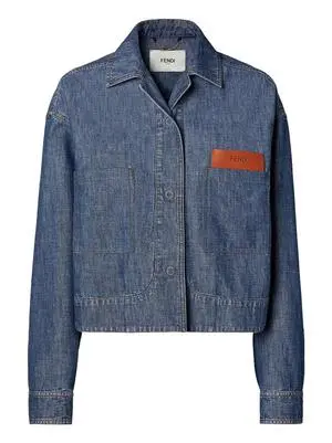 Fendi Chambray Denim Jacket - Blue
