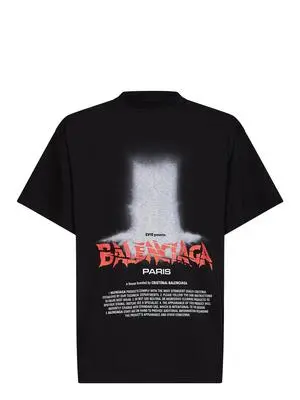 Balenciaga Black The Door Oversize T-shirt - Multicolor
