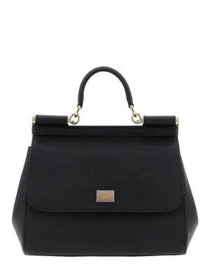 Dolce & Gabbana Sicily Large Handbag - Black