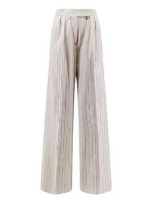 Max Mara Max Mara Women Mxmosso Cotton Trousers Multicolor