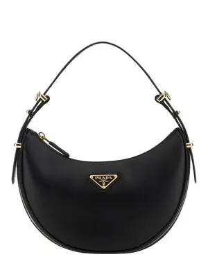 Prada Leather Arquã¨ Handbag - Black