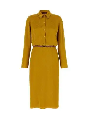 Gucci Jacquard Gg Dress - Yellow