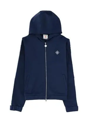 Casablanca Zipper Hoodie - Blue