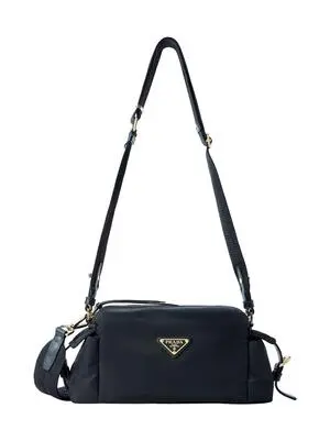 Prada PRADA Explore Small Re-Nylon And Leather Shoulder Bag Black