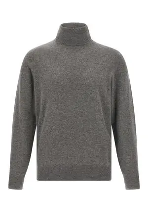 Brunello Cucinelli Cashmere Turtleneck Sweater - Gray
